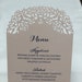Personalized Laser Cut Menu Floral Laser Cut Menu Blush Navy - Etsy