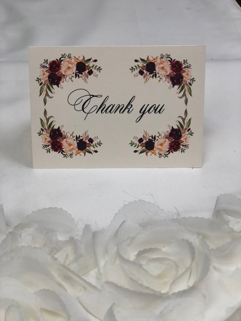 Custom Notecards Thank You Notes Notecards Floral - Etsy