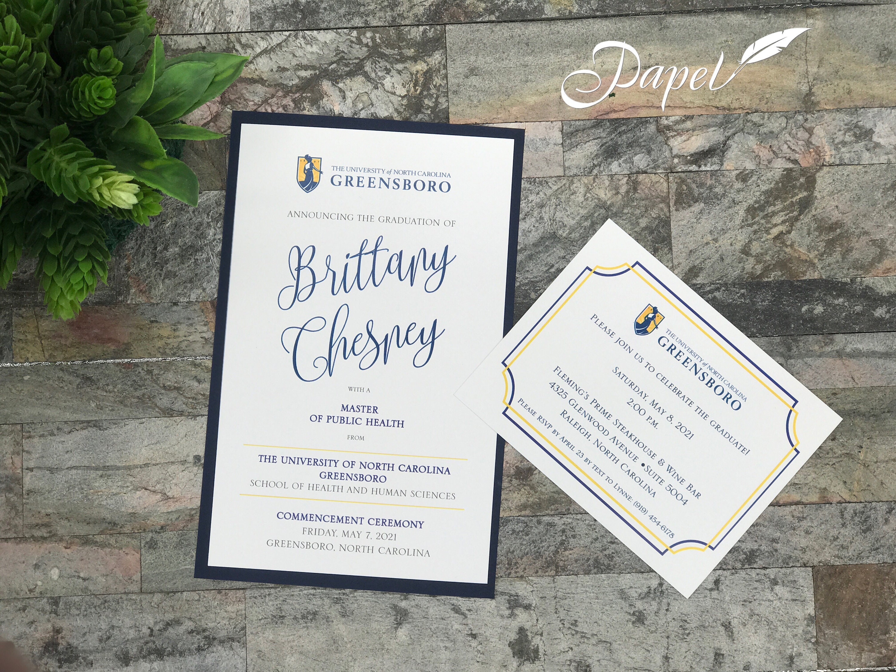 Northwestern Illinois University Graduation Invitation