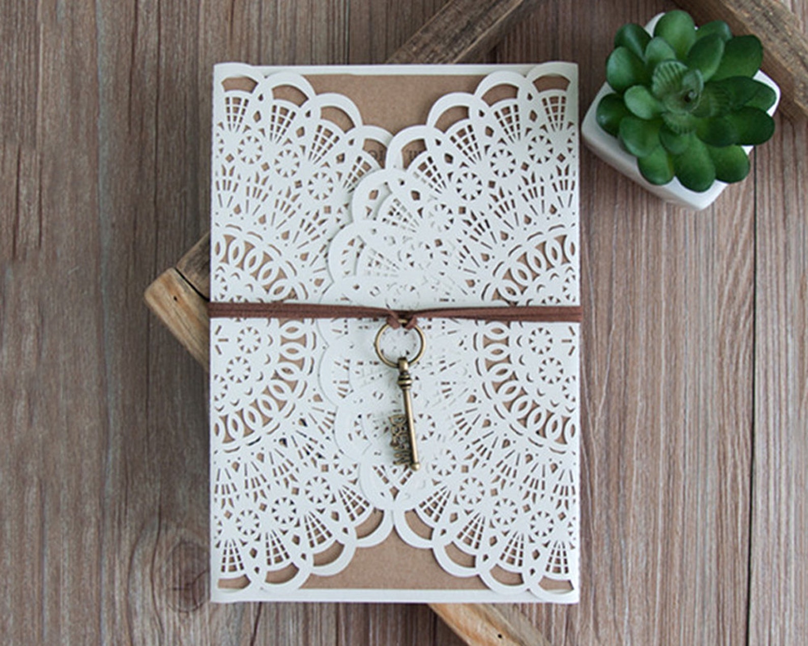 Rustic Laser Cut Wedding Invitations Rustic Wedding Die Cut - Etsy
