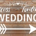 Custom Wedding Directions Yard Sign Double Sided Directions Sign ...