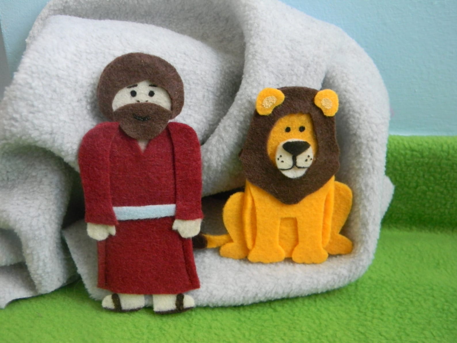 Daniel in the Lions' Den Finger Puppet Play Set - Etsy