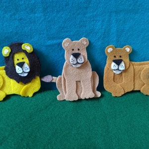 Daniel in the Lions' Den Finger Puppet Play Set - Etsy