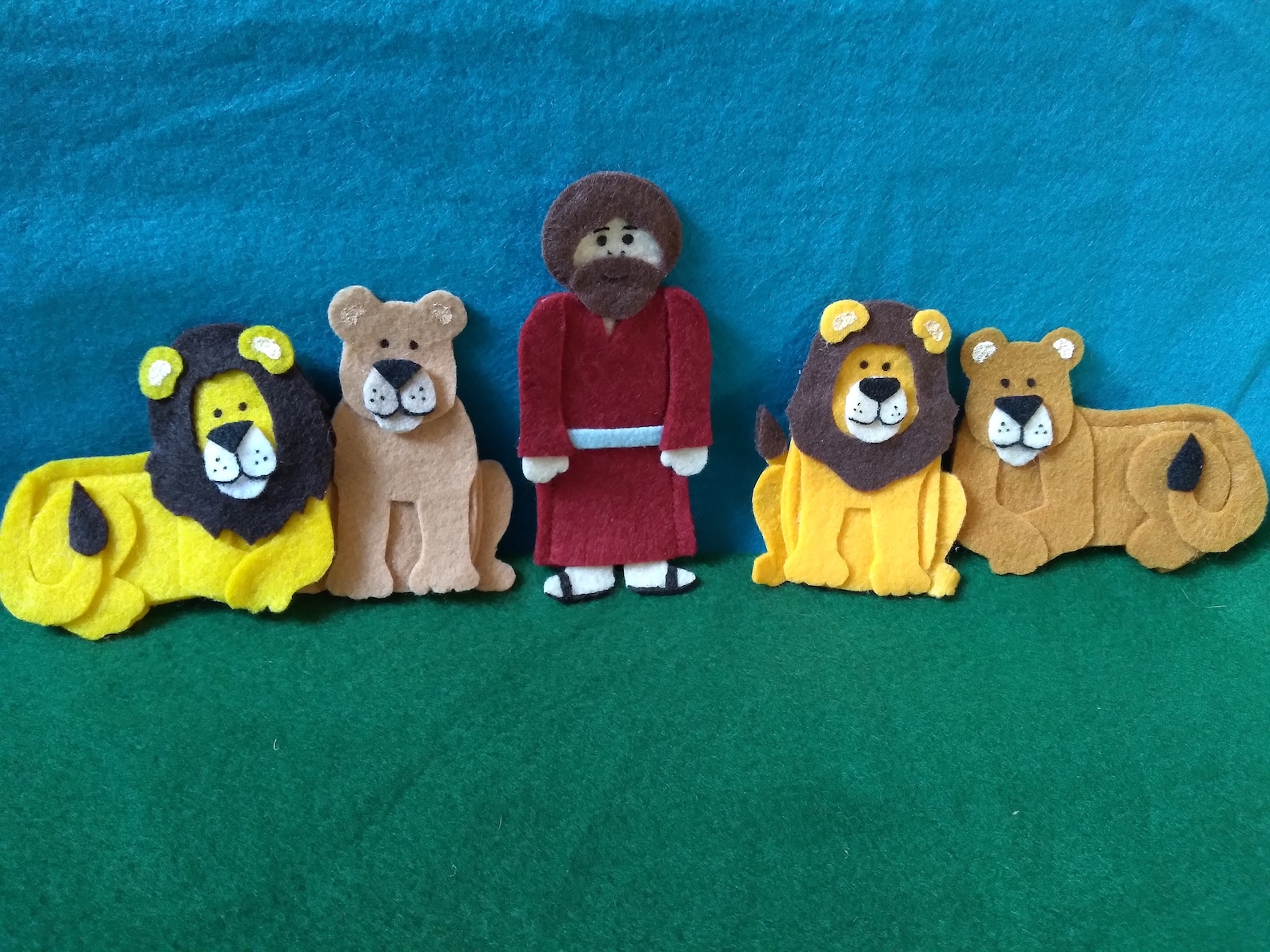 Daniel in the Lions' Den Finger Puppet Play Set - Etsy
