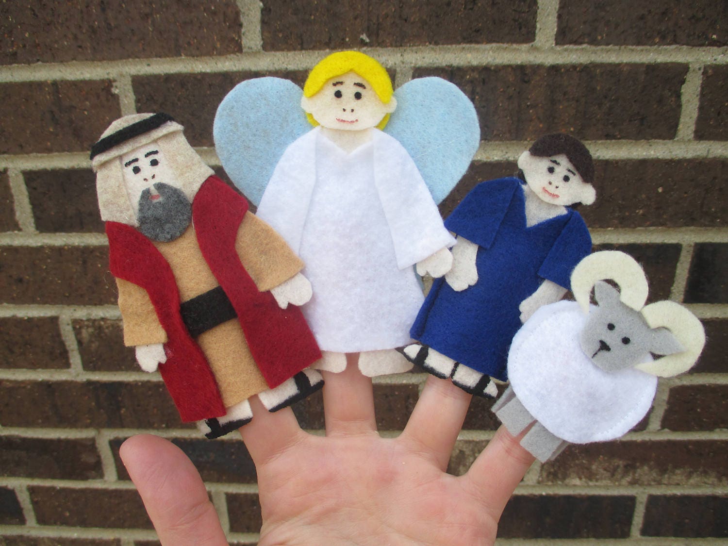 Abraham and Isaac Bible Finger Puppet Set - Etsy