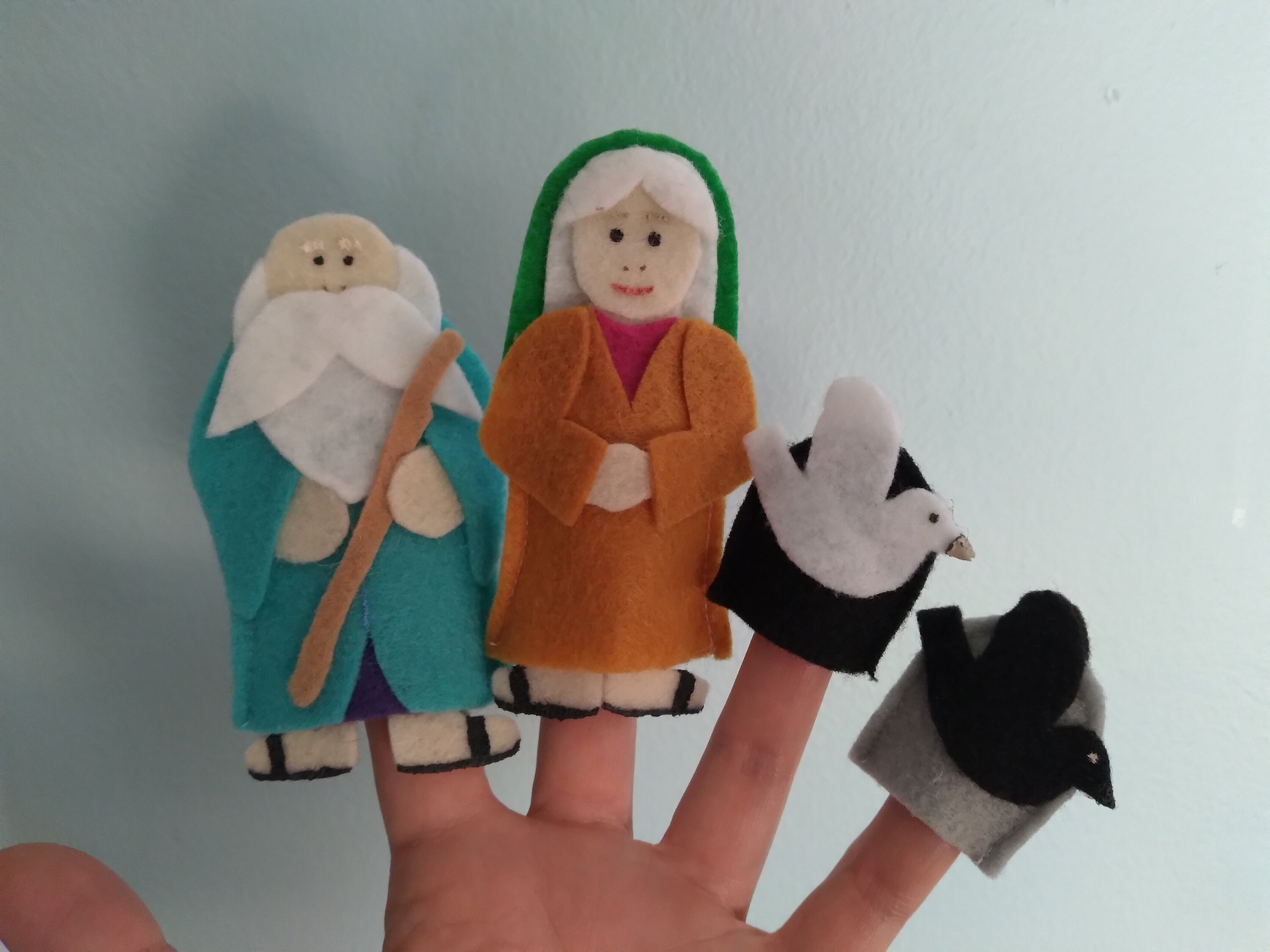 Noah's Ark Finger Puppets - Etsy