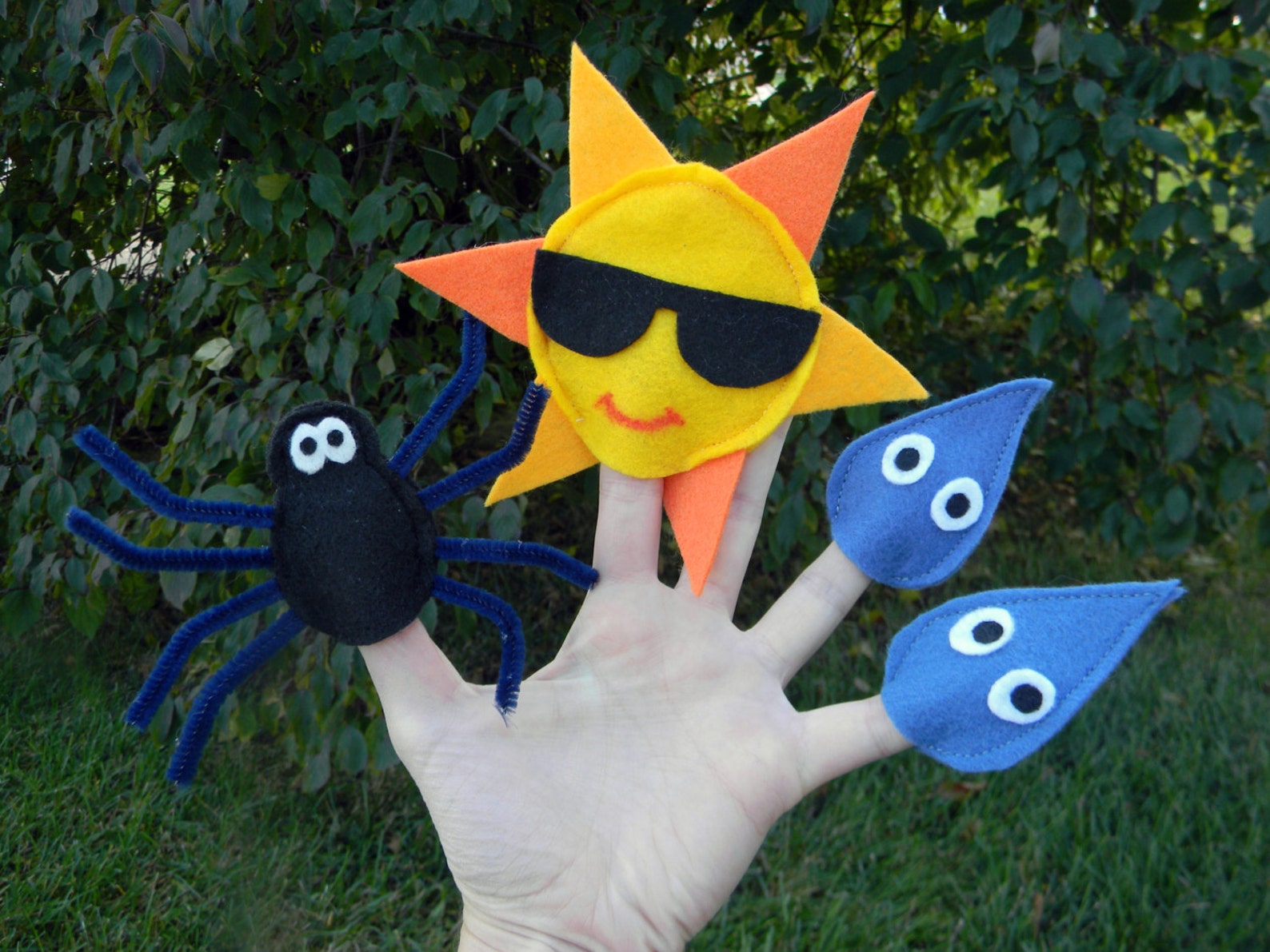 Itsy Bitsy/eensy Weensy Spider Finger Puppet Play Set - Etsy