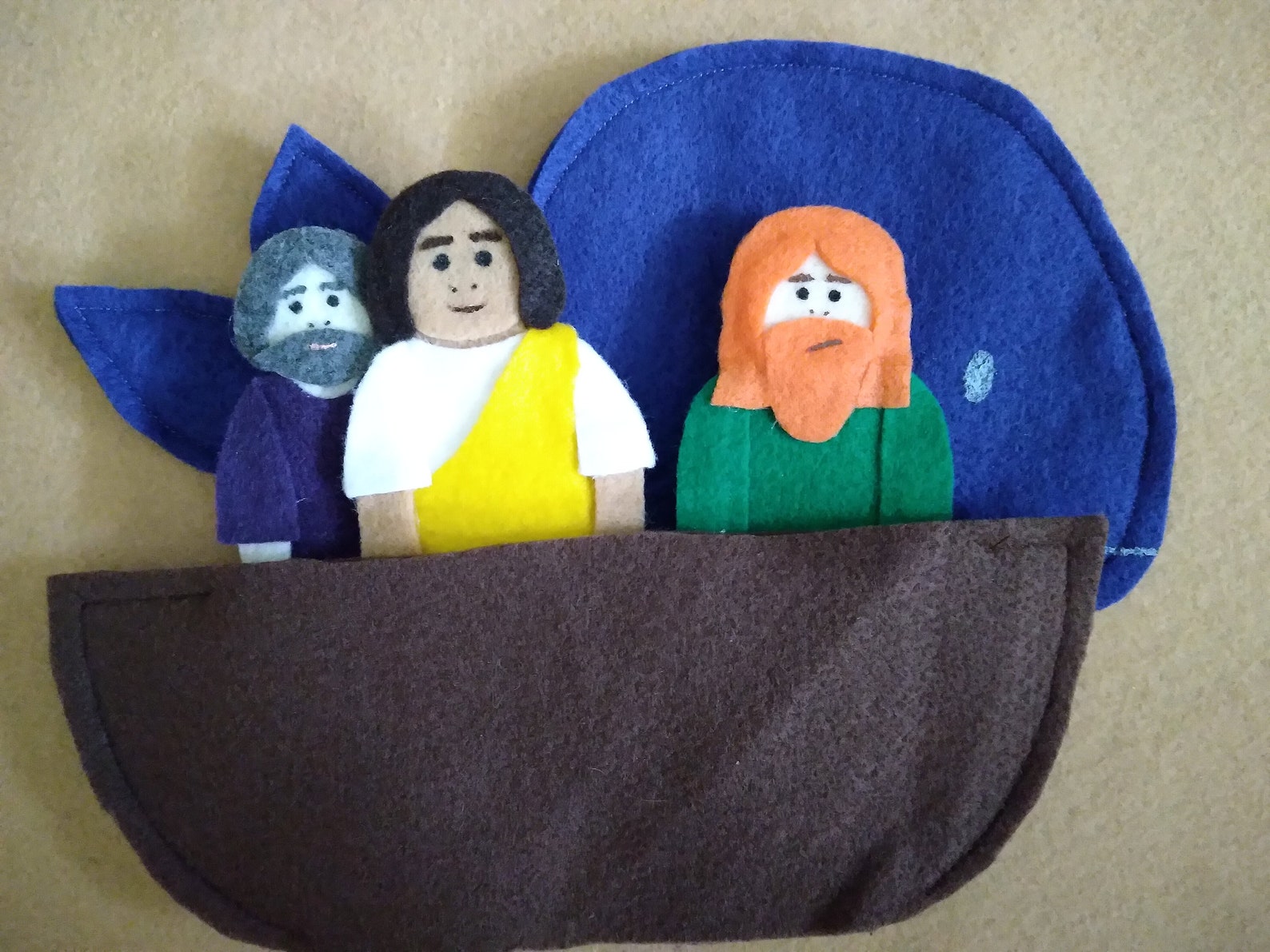 Jonah and the Whale Finger Puppet Play Set - Etsy