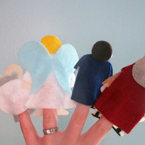 Abraham and Isaac Bible Finger Puppet Set - Etsy