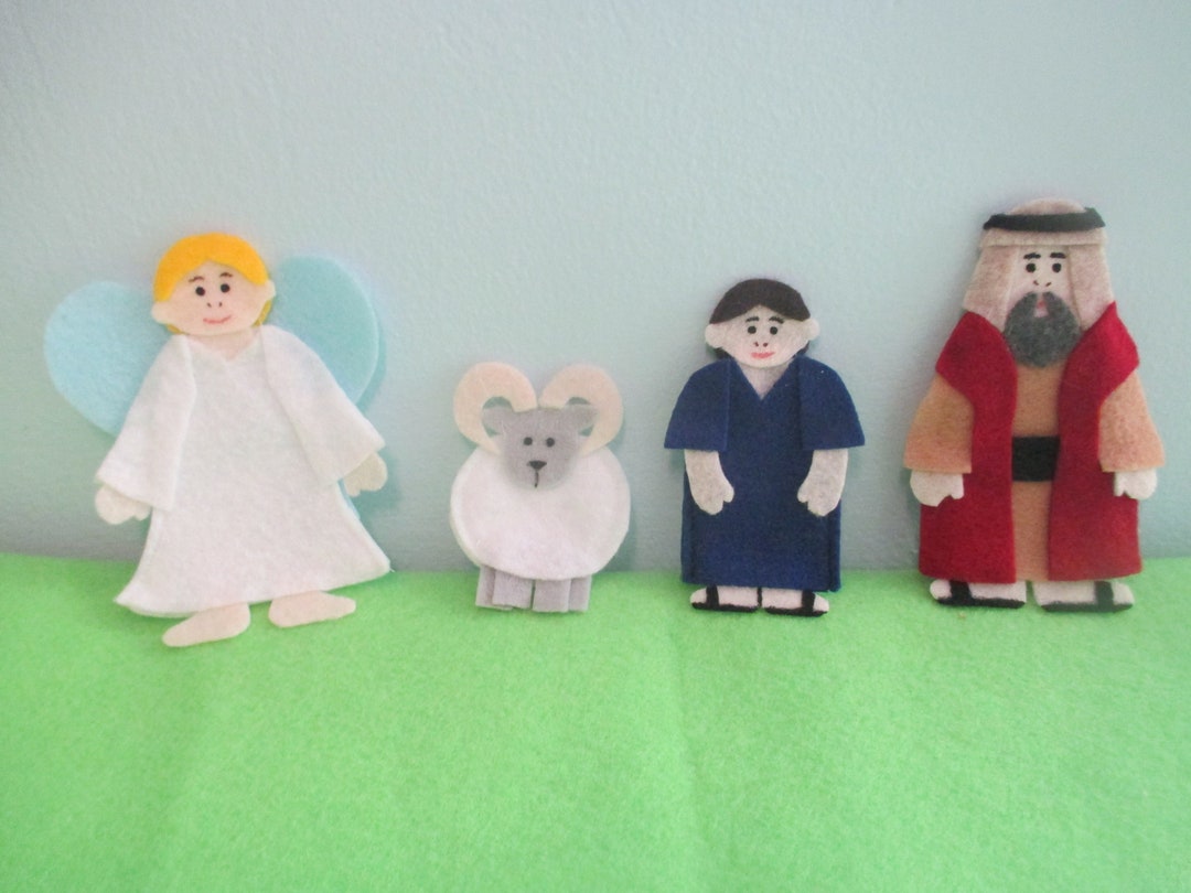 Abraham and Isaac Bible Finger Puppet Set - Etsy