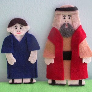 Abraham and Isaac Bible Finger Puppet Set - Etsy