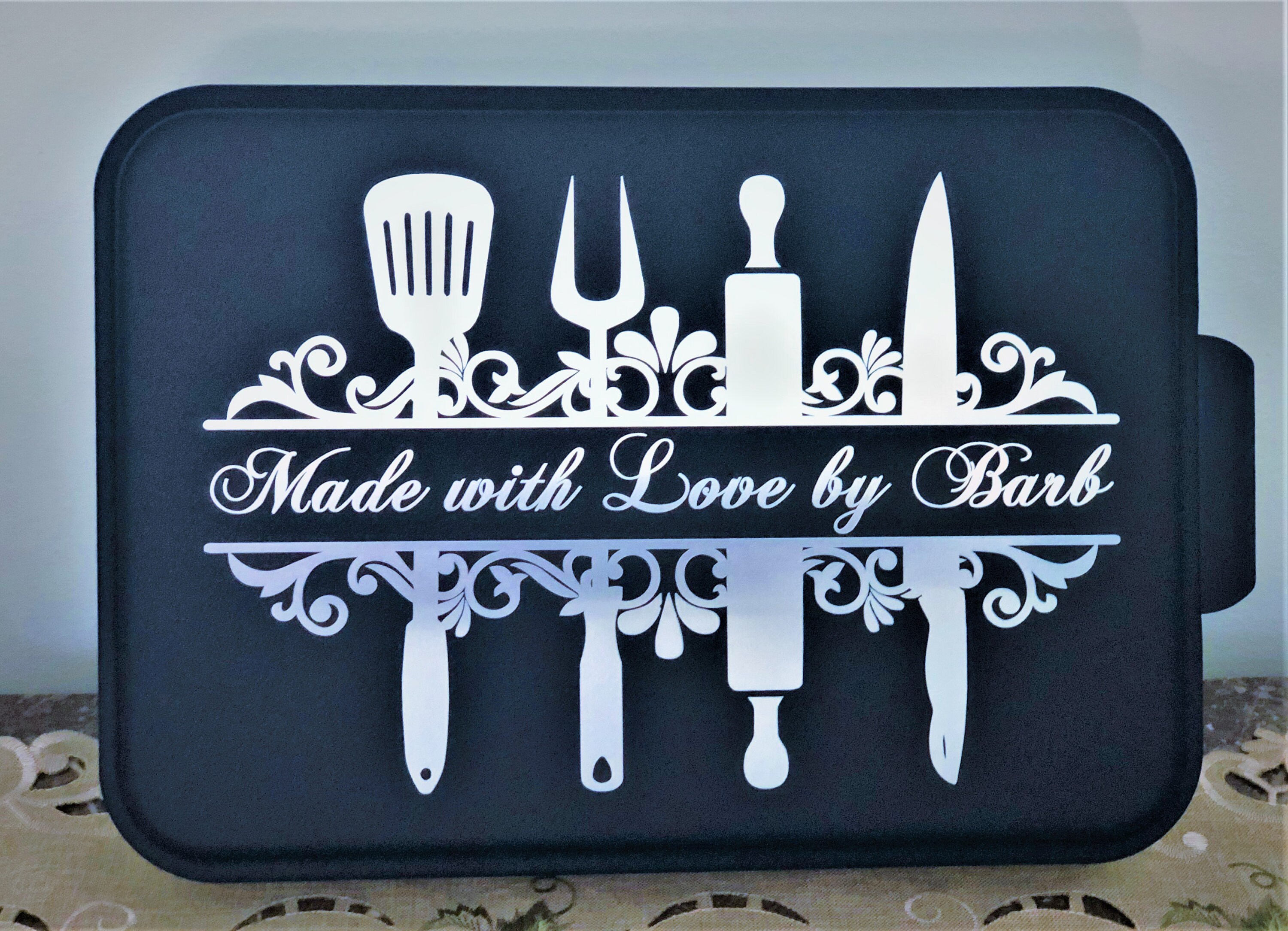 Personalized Cake Pan With Lid Covered Engraved Baking Pan | Etsy