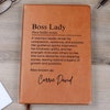 Personalized Boss Lady Journal Custom Gift for Boss Female Boss Lady ...