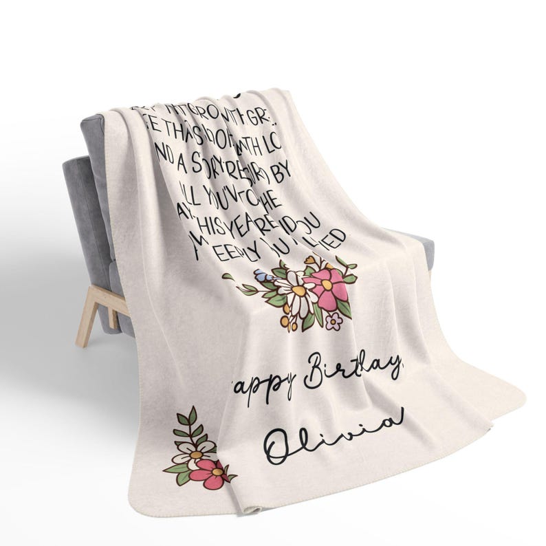 92nd Birthday Gift for Her or Him Personalized Blanket, 92 Years Old ...