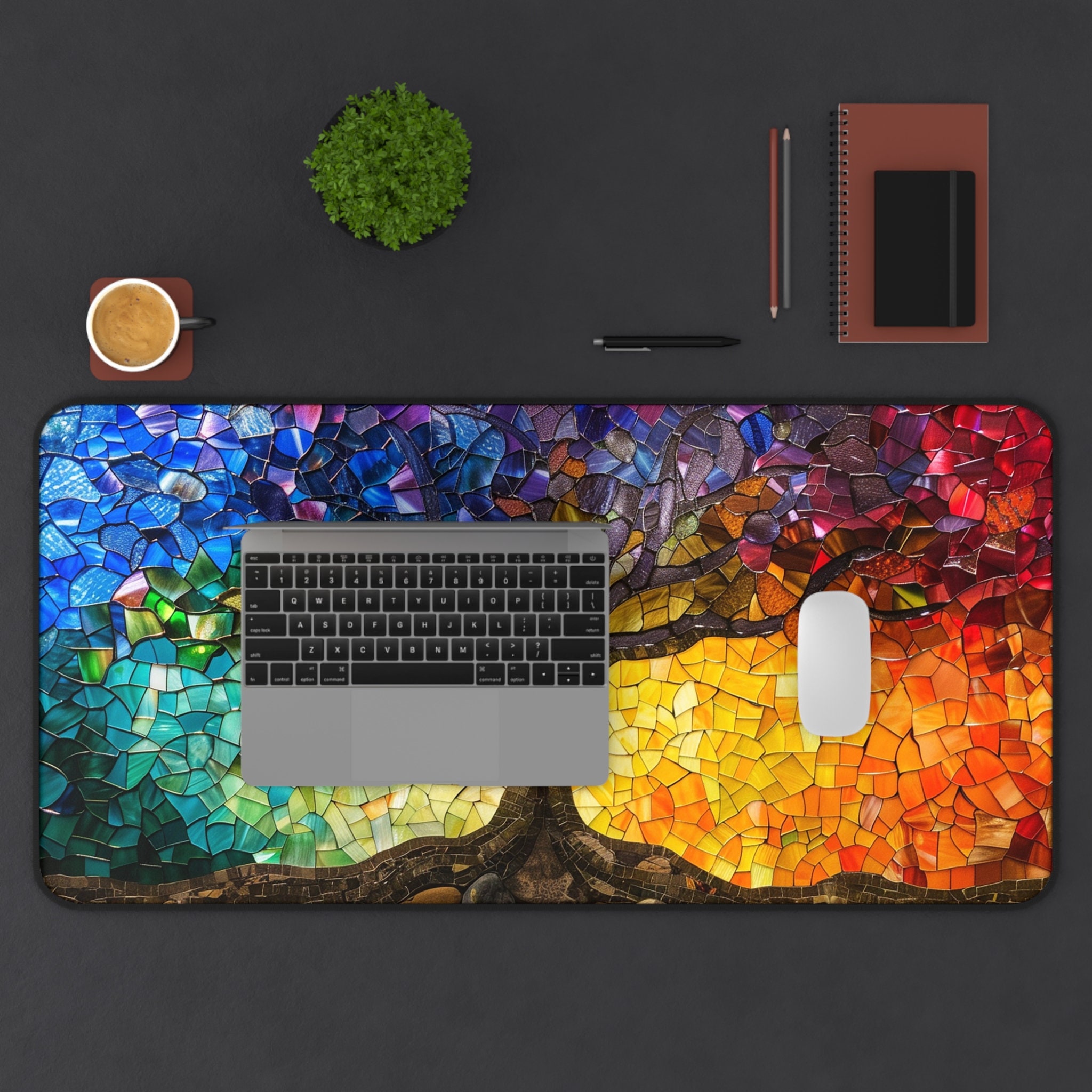 Tree of Life XXL Desk Mat, Extended Mousepad, Spiritual Gift Desk Pad ...