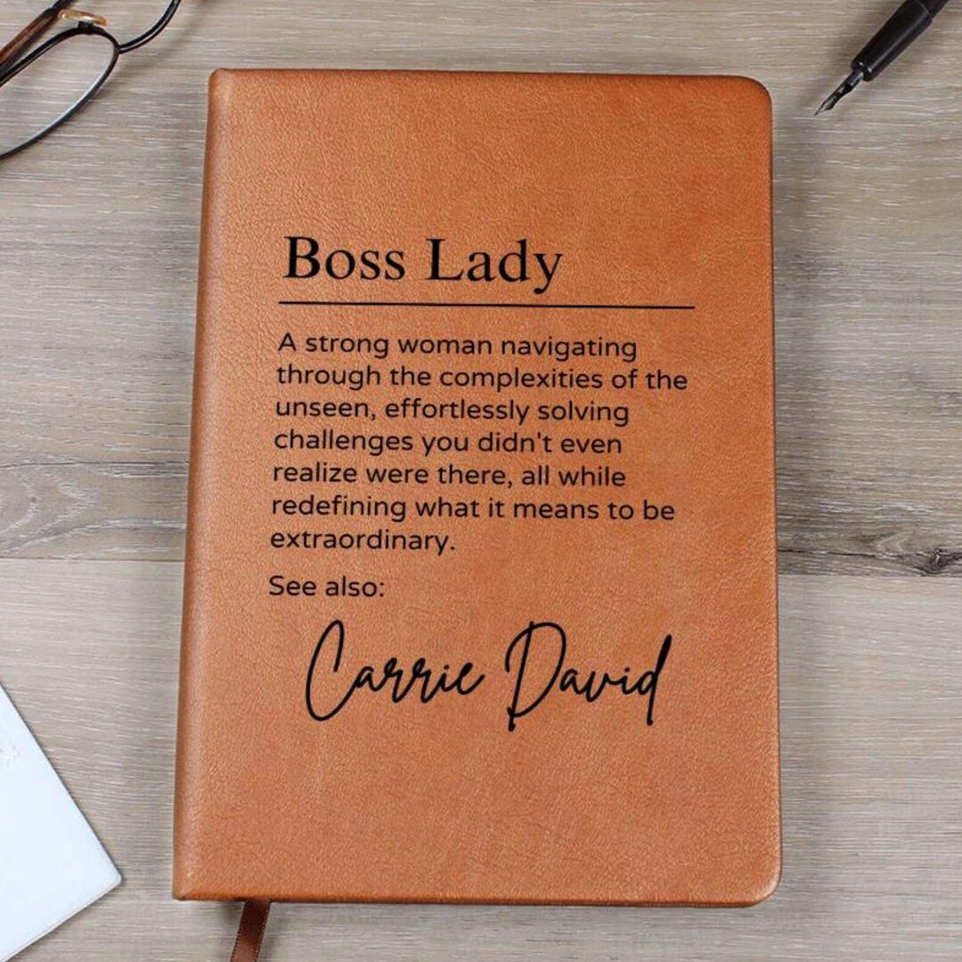 Personalized Boss Lady Journal, Coworker Gifts for Women or Men, A5 ...