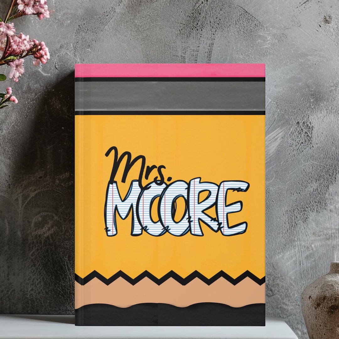 Custom Teacher Journal With Name, Personalized Notebook, Teacher ...