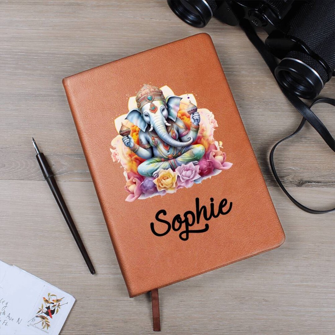 Custom Elephant Notebook Journal, Personalized Gift With Name ...