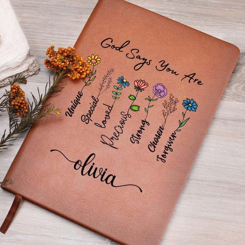 Personalized Prayer Journal, Custom Christian Positive Affirmations ...