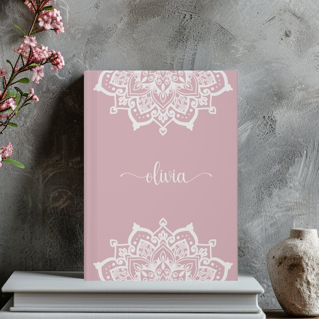 Personalized Mandala Journal, Custom A5 Lined Notebook, Manifestation ...
