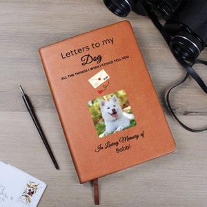 Personalized Memorial Journal, Letters to My Dog, Loss of Dog, Dog in ...