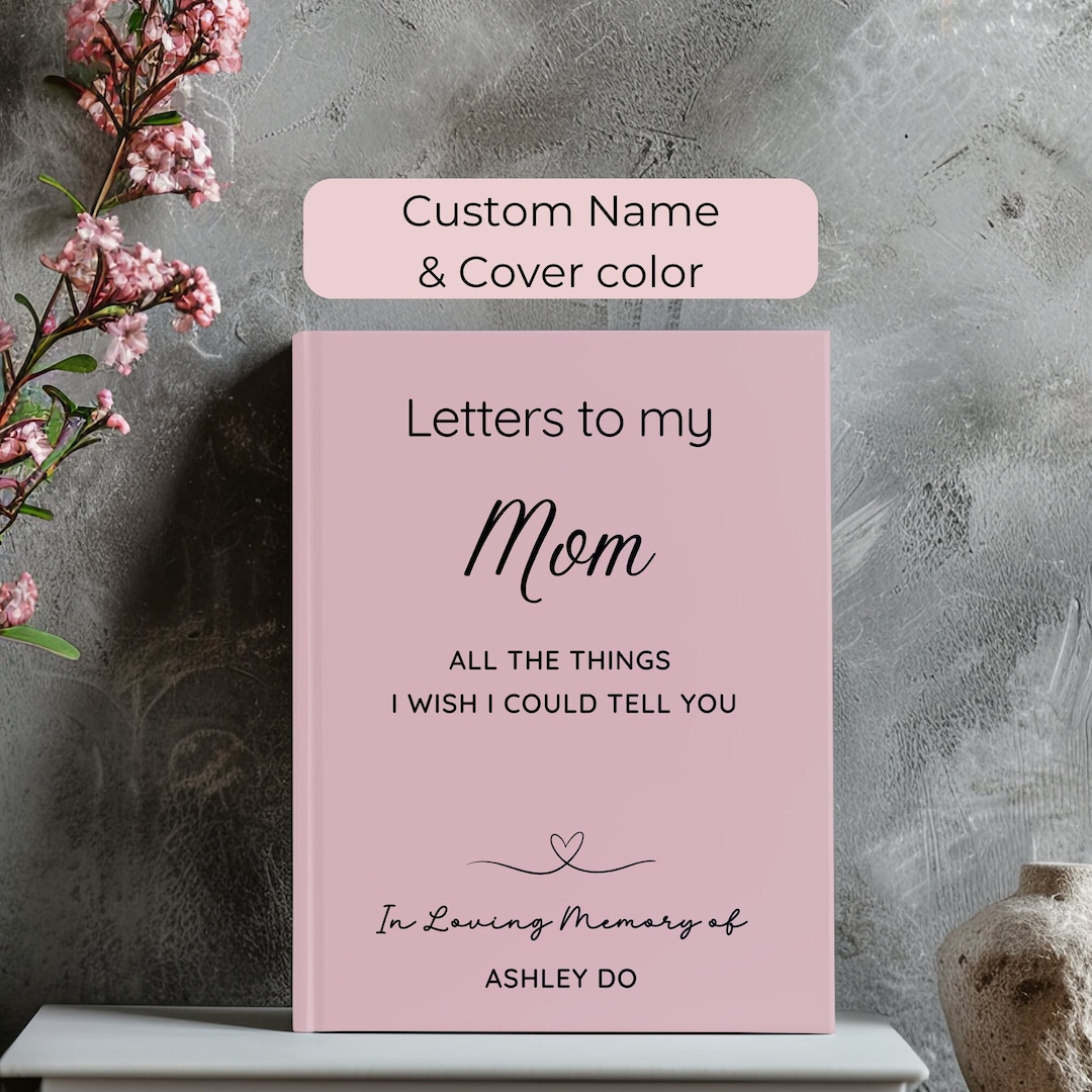 Personalized Memorial Journal, Letters to My Mom, Loss of Mother, A5 ...