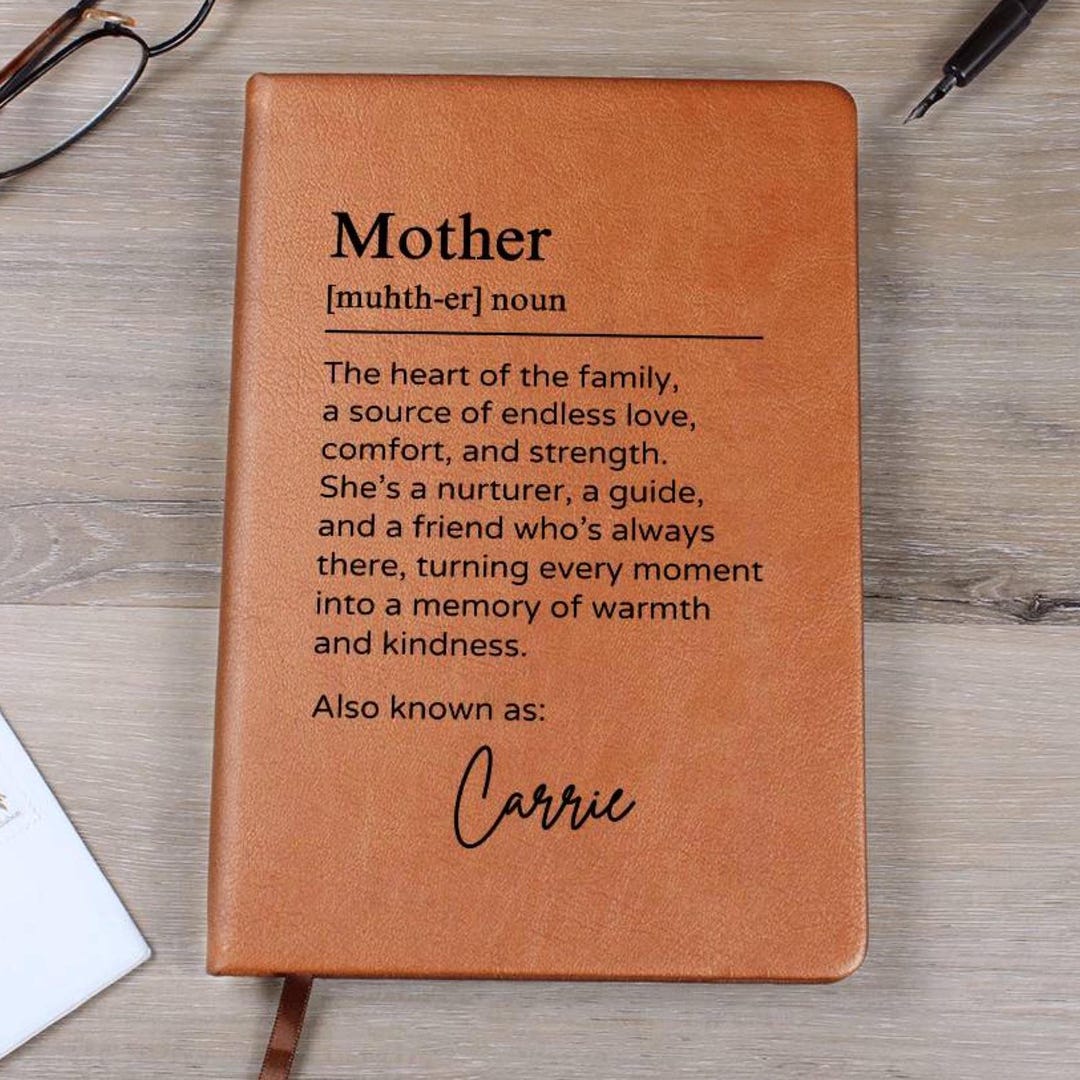 Personalized Mother Journal, Custom Mother's Day Journal Gift, A5 Vegan ...