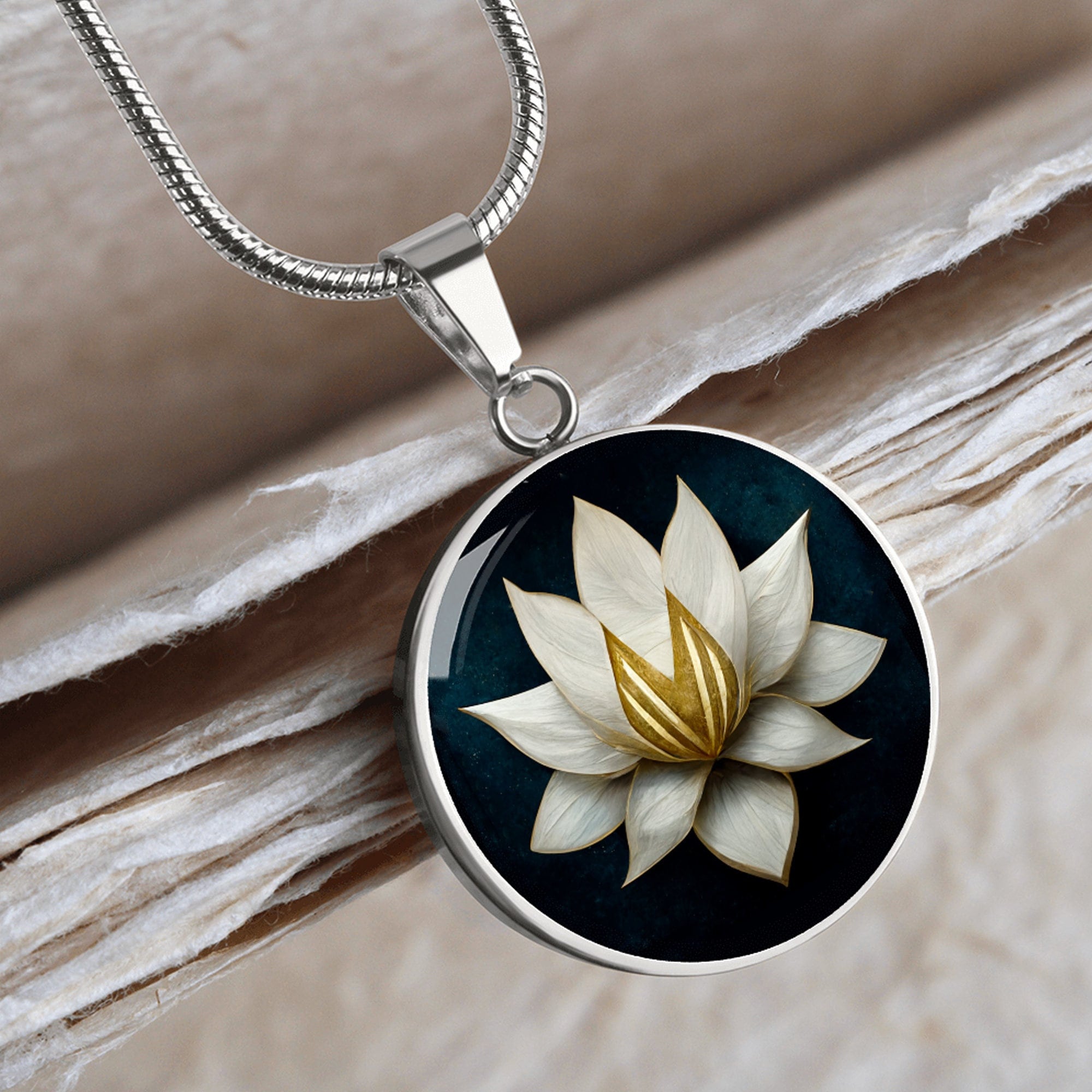 New Beginnings Necklace Encouragement Gift for Woman • Lotus New Beginnings Necklace Encouragement Gift for Woman • Lotus