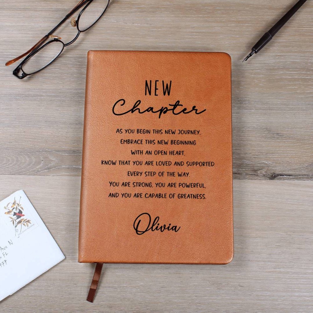 Personalized New Chapter Journal, New Beginnings, Inspirational Gifts ...