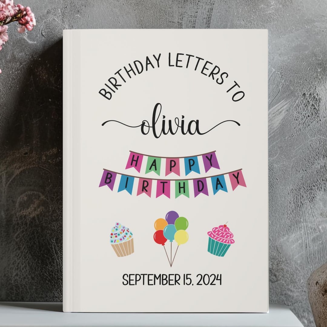 Personalized Birthday Keepsake Journal. Custom Birthday Memory Book.new ...