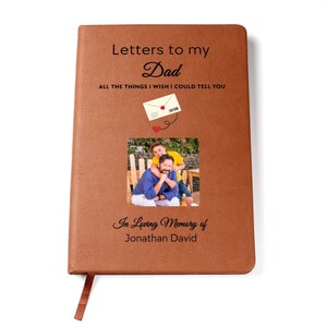 Personalized Memorial Journal, Letters to My Dad, Loss of Dad, Dad in ...