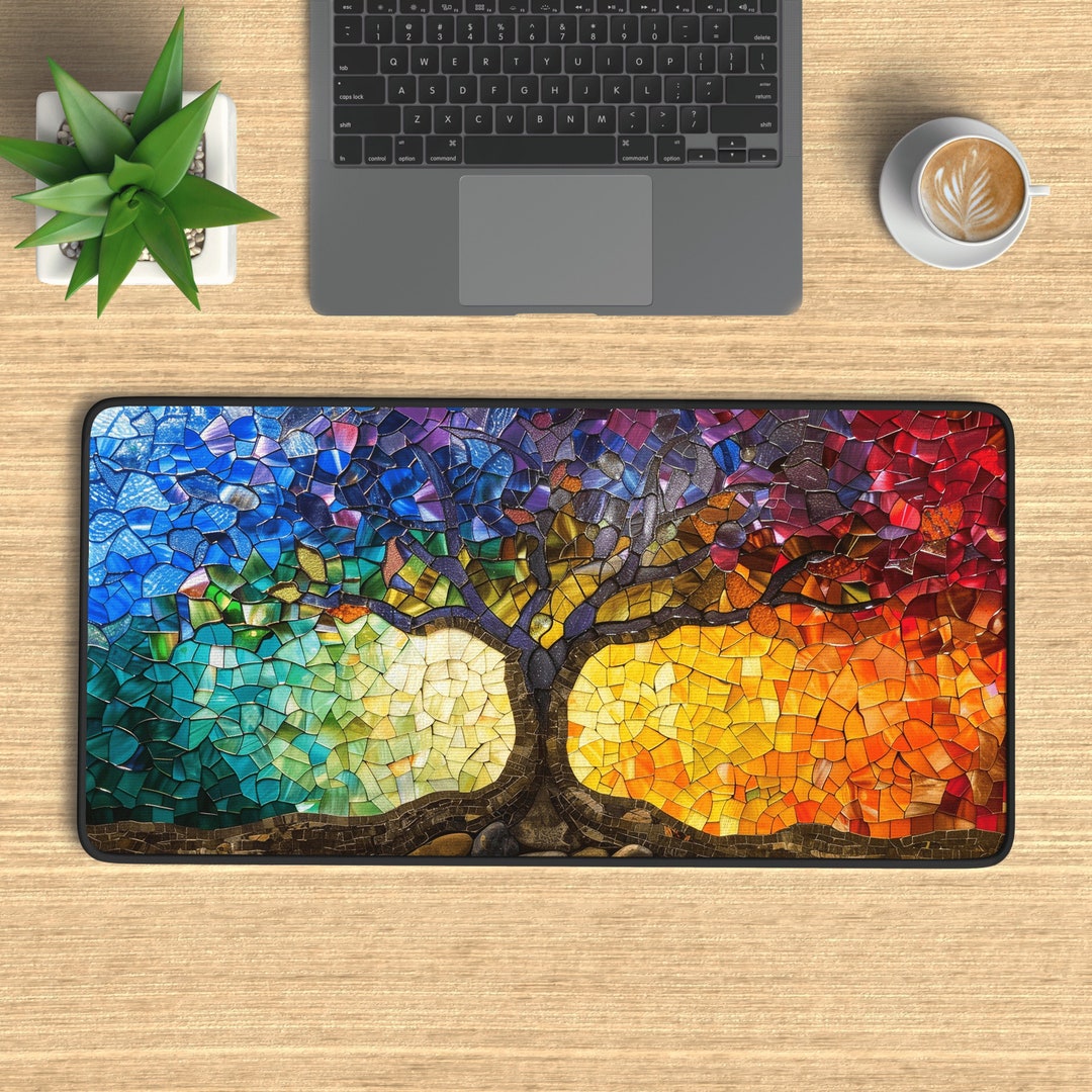 Tree of Life XXL Desk Mat, Extended Mousepad, Spiritual Gift Desk Pad ...