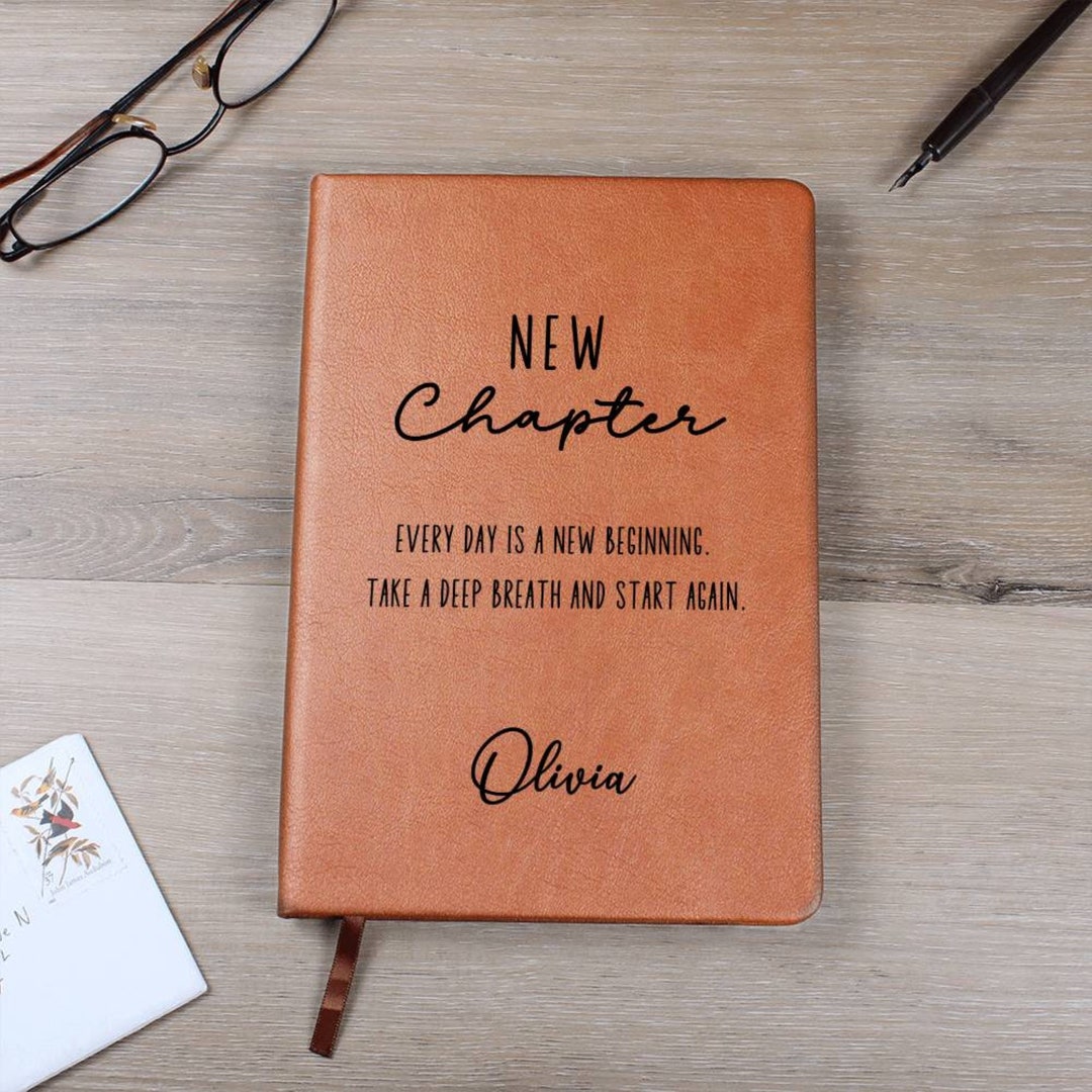Personalized New Chapter Journal, Addiction Recovery Sobriety Gift, New ...