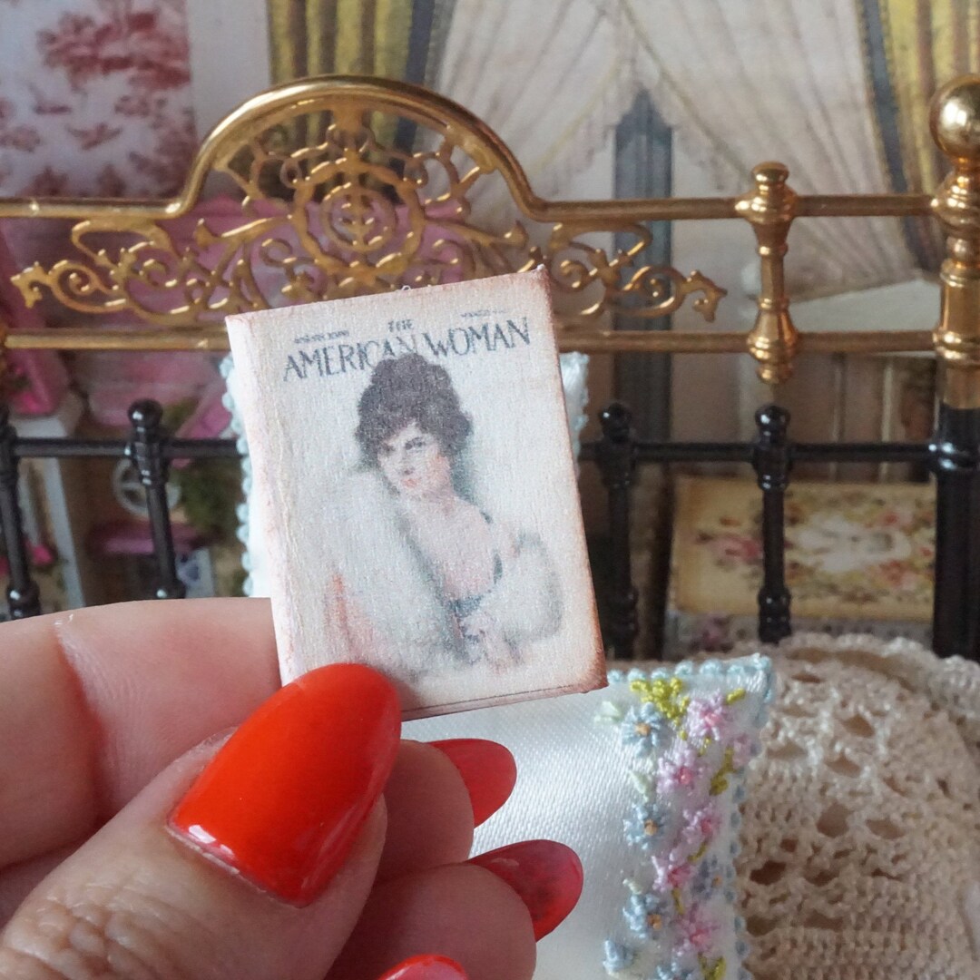 New**dollhouse American Woman Magazine. 1:12 Miniature for Dollhouses ...