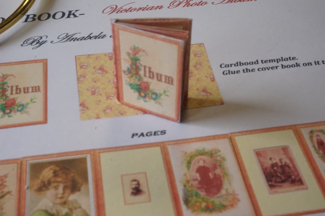PDF- Dollhouse Photo Printable Album Book- 1:12 Digital Dollhouse ...