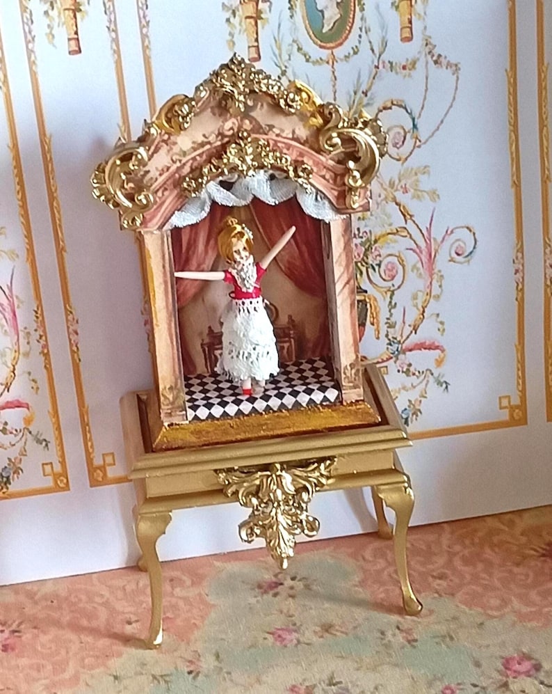 Ooak***dollhouse Mini Clay Ballerina Doll in a Theatre Scene. 1:12 ...