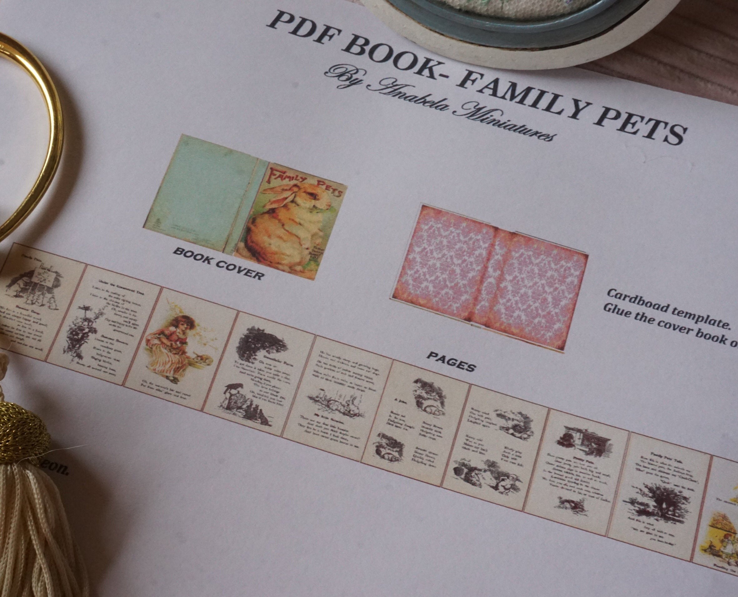 Yourself book printies. PDF-Jolly Animals ABC 1:12 Digital dollhouse ...