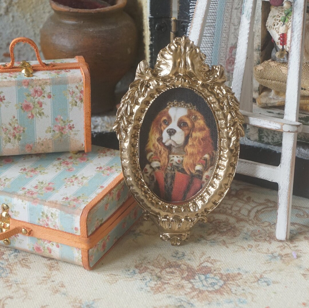 New**dollhouse Romantic French Frame Picture. 1:12 Miniature Frame ...