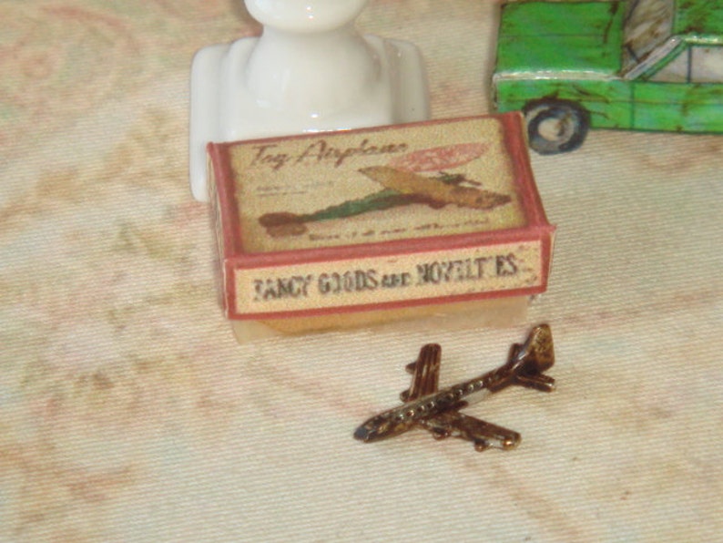 Dollhouse Metal Plane Toy in Vintage Box. 1:12 Miniature - Etsy