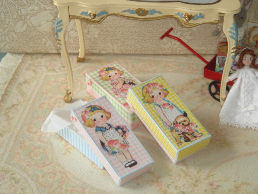 Dollhouse Three Assambled Dolly Boxes. 1:12 Miniature Bags for - Etsy