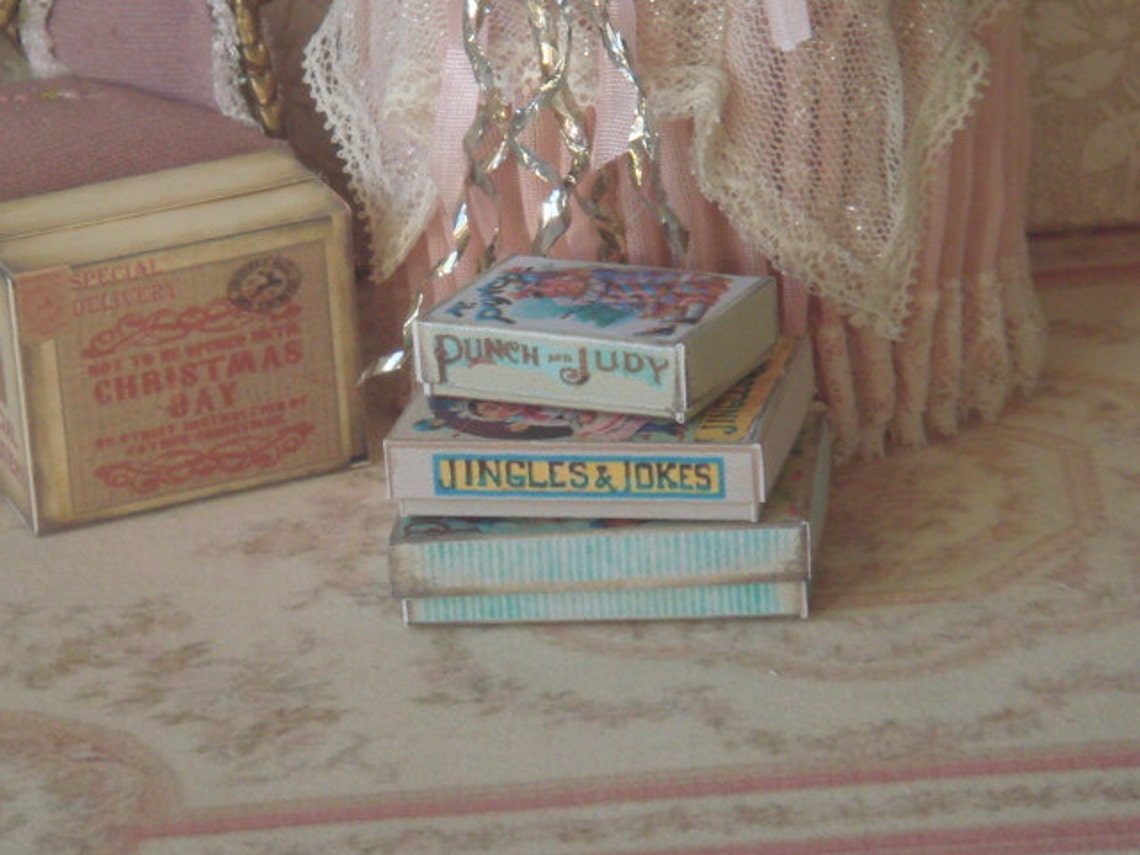 Three Vintage PUNCH AND JUDY Boxes for Dollhouses. 1:12 Dollhouse ...