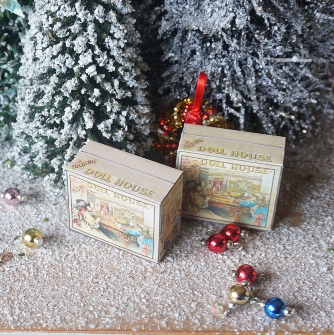 Dollhouse Antique Vintage Aeroplane-dollhouse Storage Box. 1:12 ...