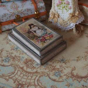 NEW** Two Vintage Corset Boxes. 1:12 Miniature Assambled Openable S ...
