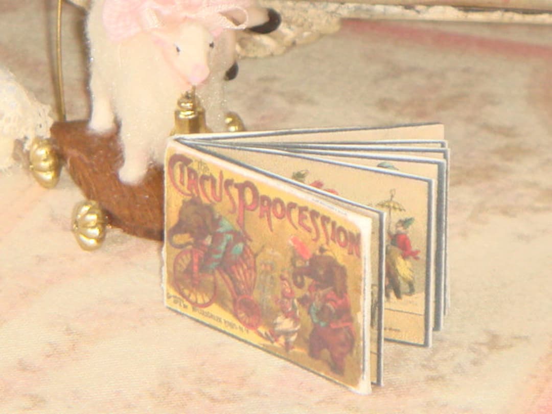 Dollhouse Children Book Nº 14. Open and Readable Books 1:12 Miniature ...