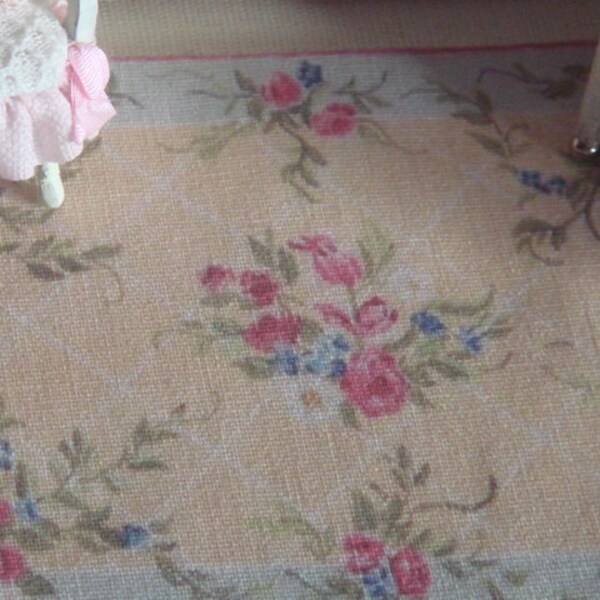 Pink Dollhouse Rug - Etsy