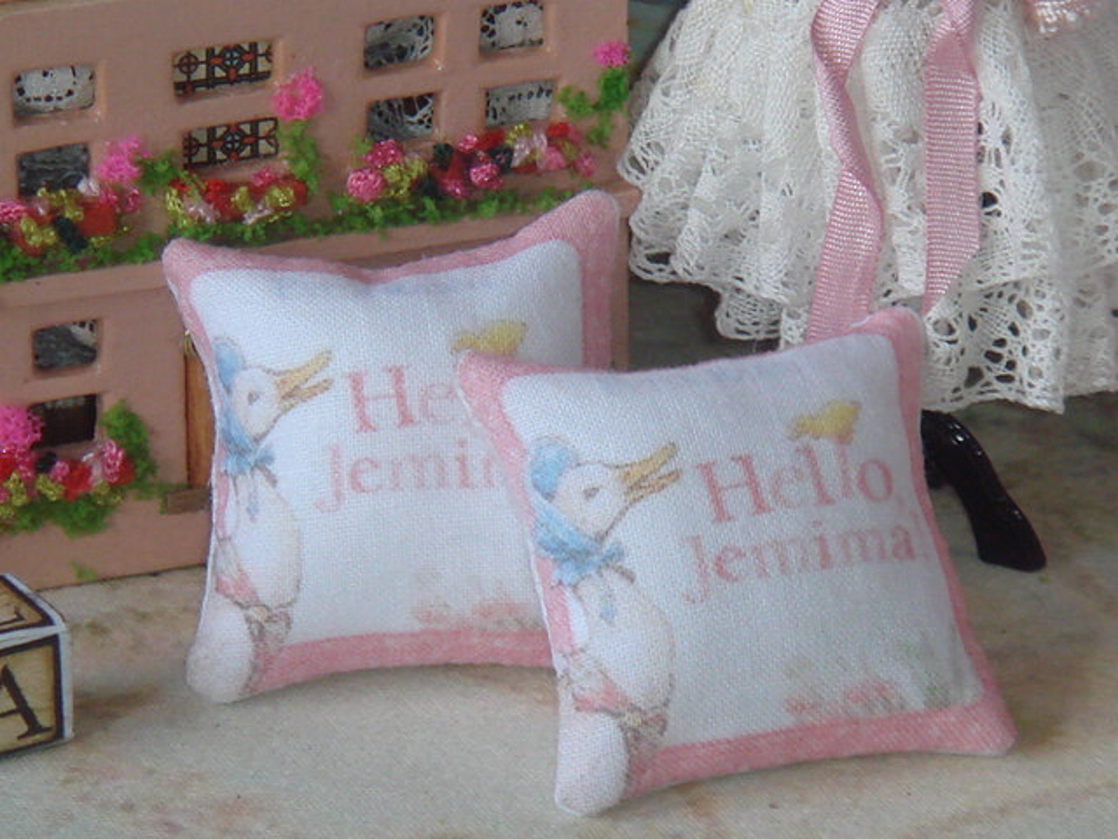 Dollhouse Miniature Pillow . 1:12 Miniature Children Pillow | Etsy