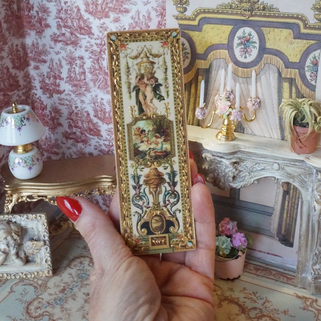 New**dollhouse Barroque Wall Panel. 1:12 Dollhouse Miniature French ...