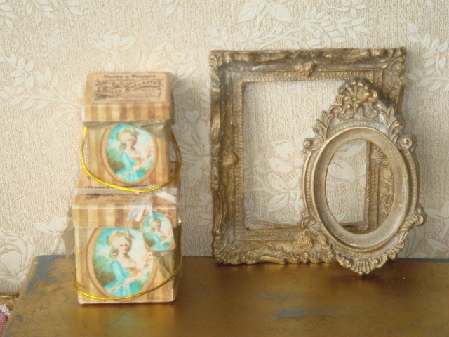 Two French Style Dollhouse Ladies Hatboxes. 1:12 Dollhouse - Etsy