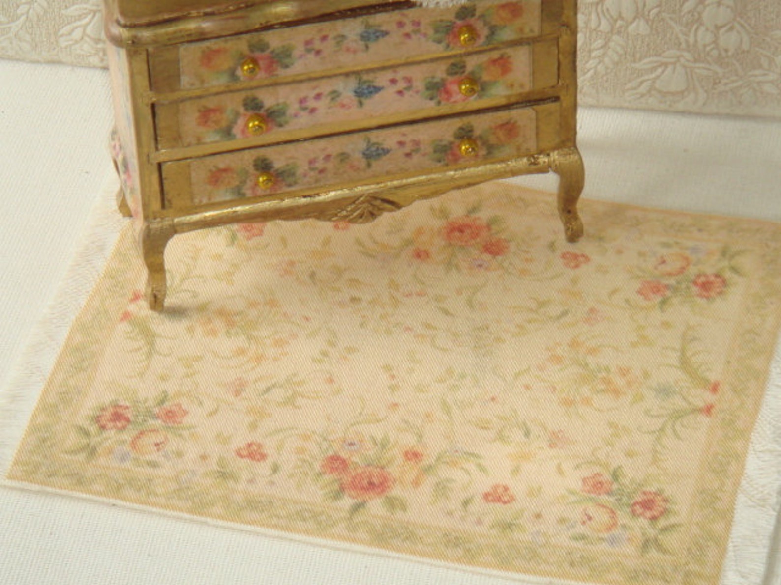 Dollhouse Aubusson Rug. 1:12 Dollhouse Miniature Rugs With - Etsy
