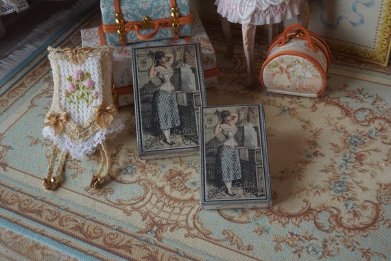 NEW Two Vintage Corset Boxes. 1:12 Miniature Assambled | Etsy